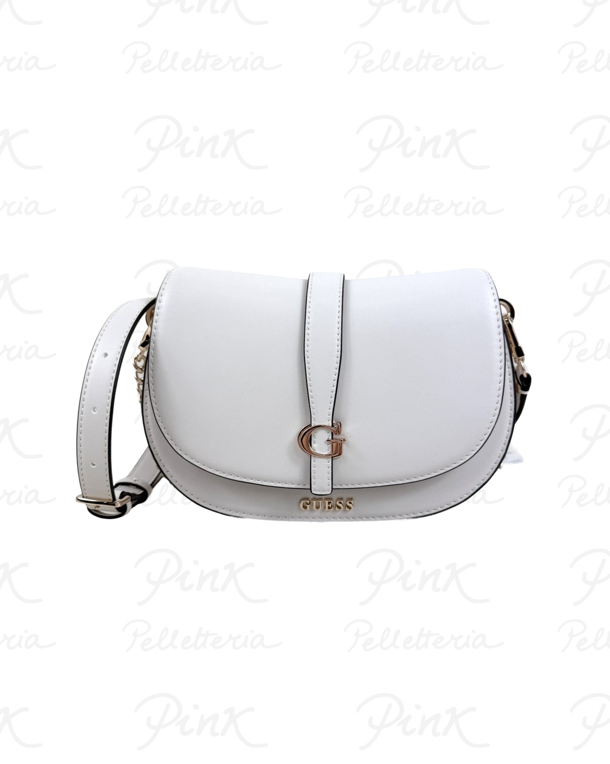 GUESS Carrie Flap Shoulder Bag HWVG9896200 STO Stone – Pink Pelletteria