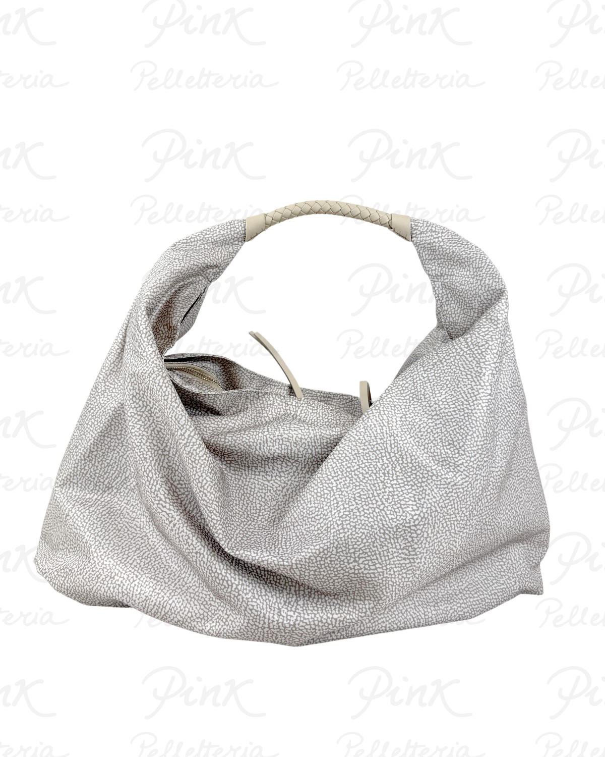 BORBONESE Plie Borsa Hobo L. Tess. Ricicl. St. Op/Vitello 910102070195 ...